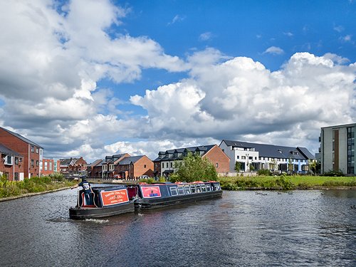 Photographs of the Ashton Canal at Droylsden, Tameside, UK.